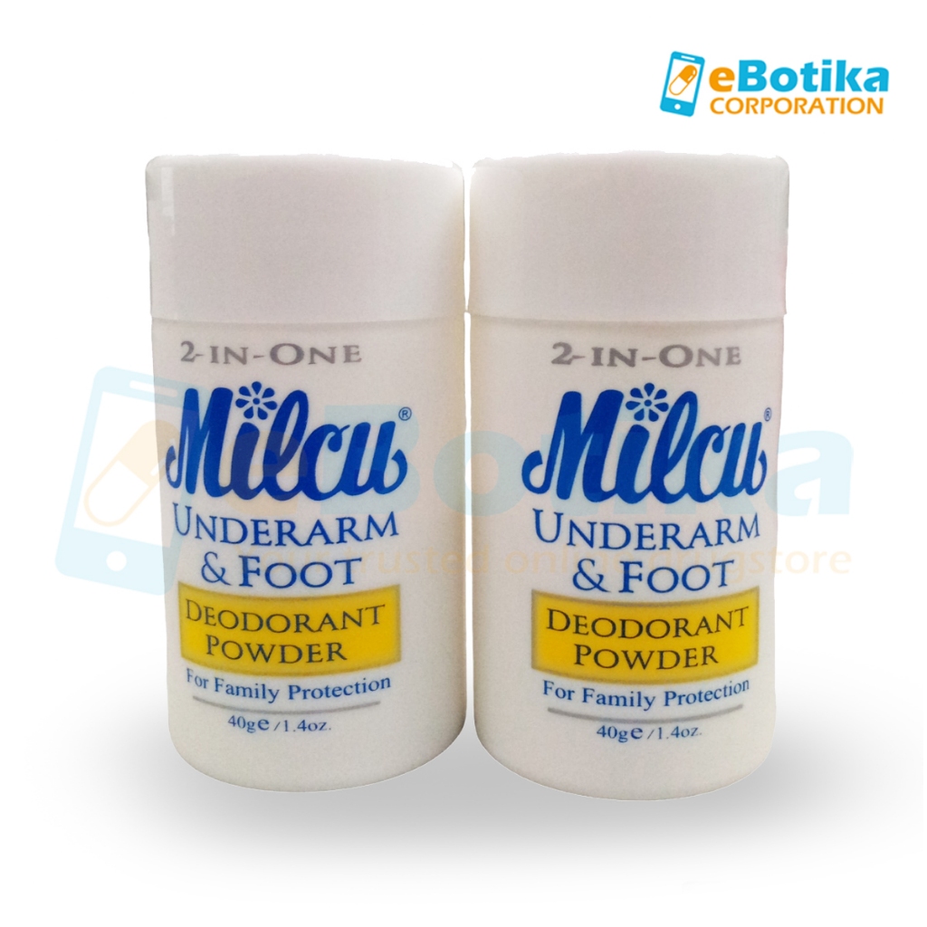 Milcu Deodorant Powder 40g (2pcs) | Shopee Philippines