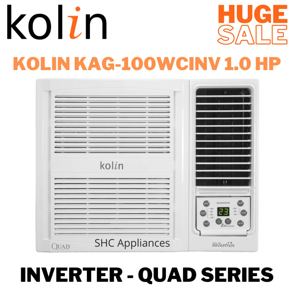 KOLIN 1HP FULL DC INVERTER KAG100WCINV Window Type Airconditioner ...