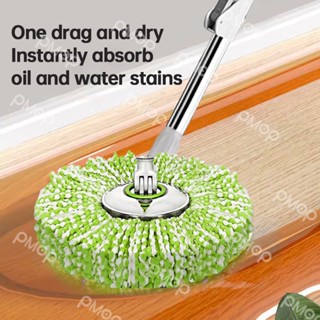 PMOP Blue Mop With Spinner And Stainless Steel Basket rod 360° Tornado ...