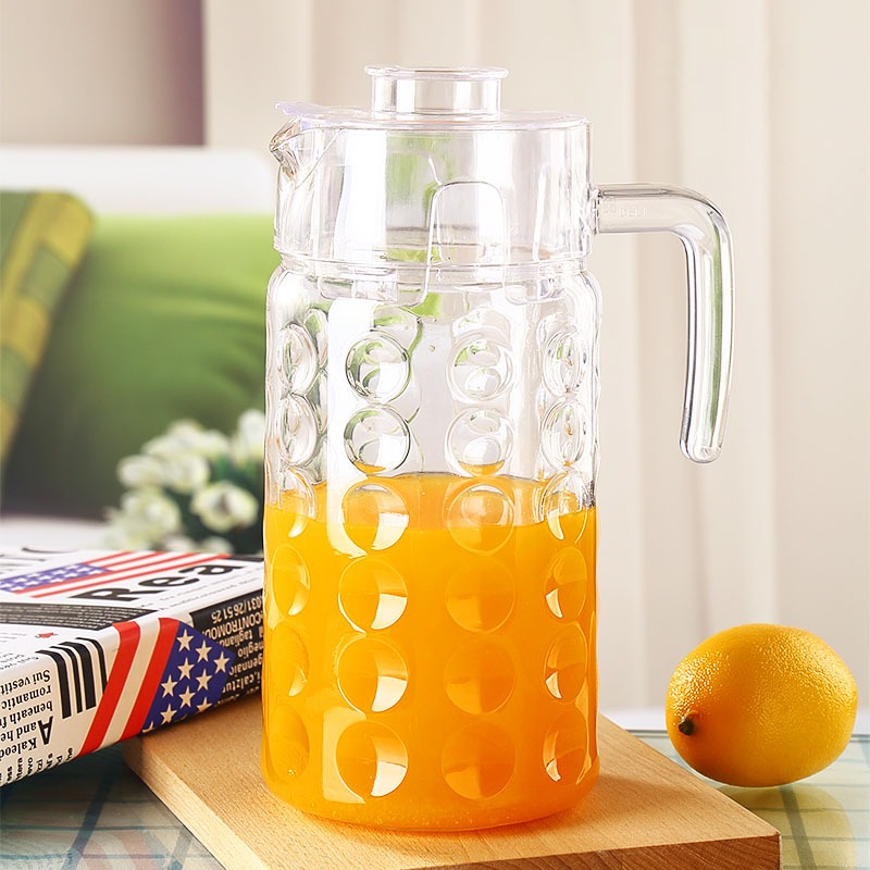 MS GLASS Pitcher Large capacity cold water glass cooler jug Juice jug ...