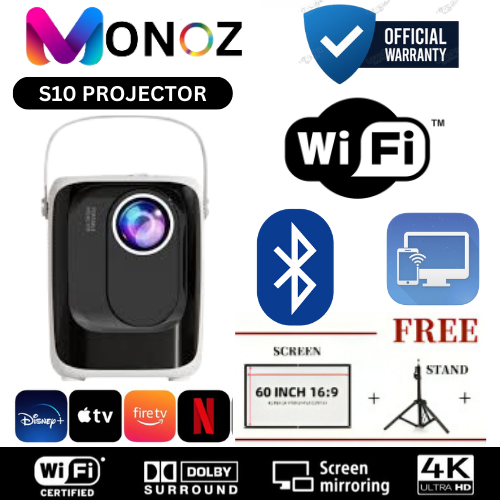 Projector NEW Android Projector S10 HD 5G WIFI LED Screen Mini ...