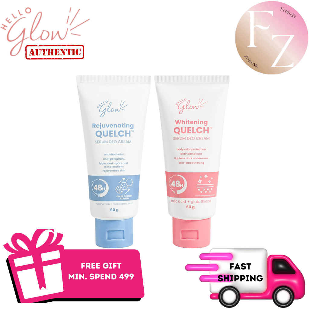 Hello Glow Rejuvenating & Whitening Quelch Serum Deo Cream | Shopee ...