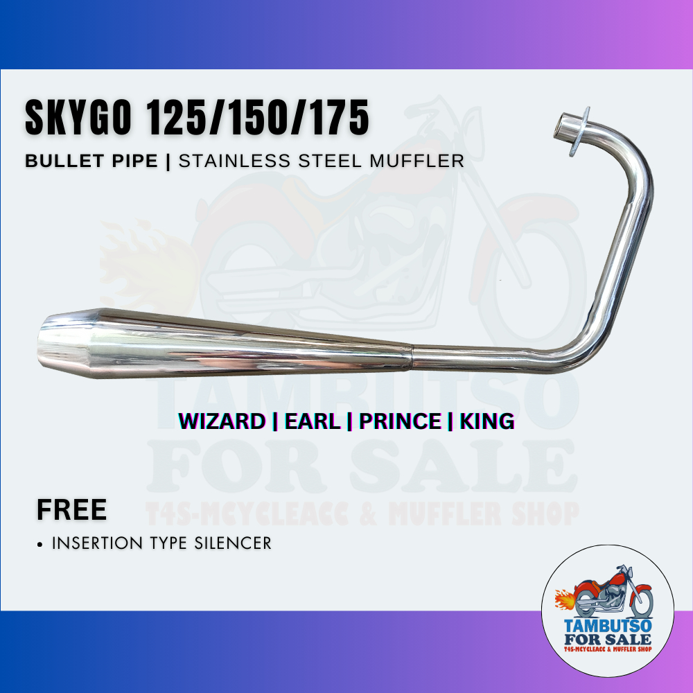 Skygo 125/150 Bullet Pipe Type Muffler for Skygo 125/150/175 Exhaust ...