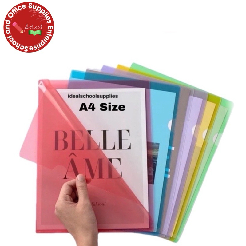 L Type Clear Folder A4 1 Pack 12 Pcs | Shopee Philippines