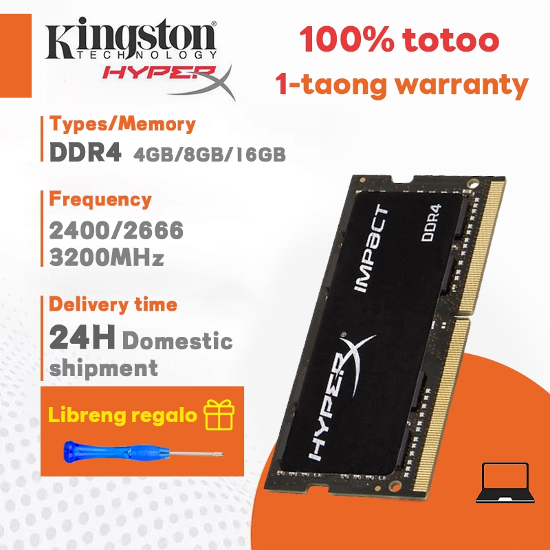 【Local 24H ship】DDR4 4GB/8GB/16GB Kingston Hyperx Gaming RAM 2400/2666/3200MHZ SODIMM For Laptop ...