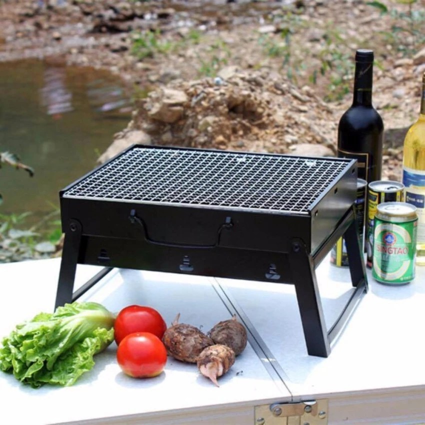 Portable Barbecue Grill Pits Black BBQ | Shopee Philippines