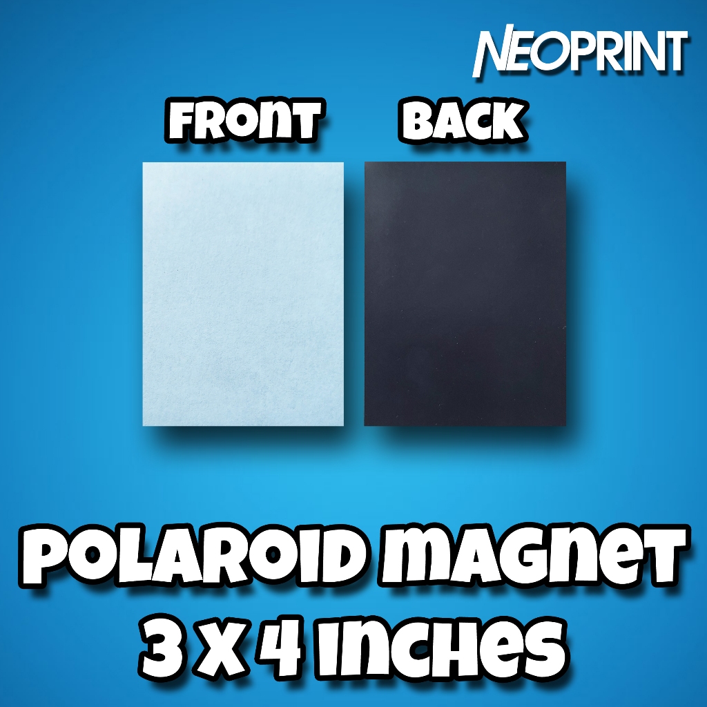 POLAROID MAGNET SHEET 0.5MM THICKNESS WITH ADHESIVE 3X4 INCHES | Shopee ...