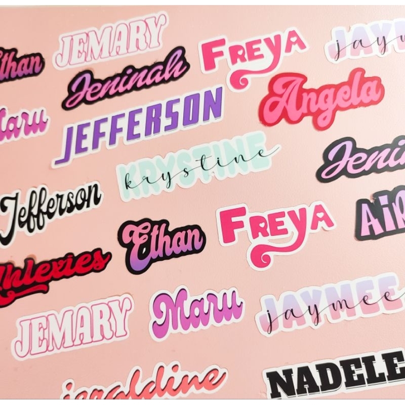 Sticker Name Customized | Shopee Philippines