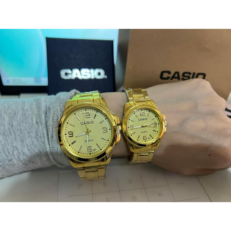ATW couple watch stainless Casio watch with box(paper bag not include ...