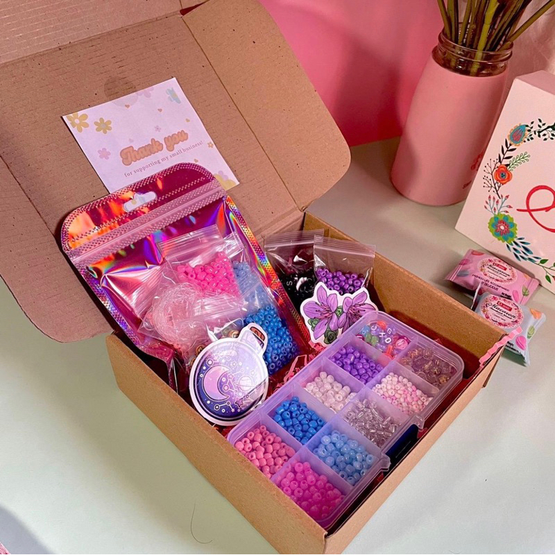 Beads bracelet making starter kit gift box | Beads for jewelry bracelet ...