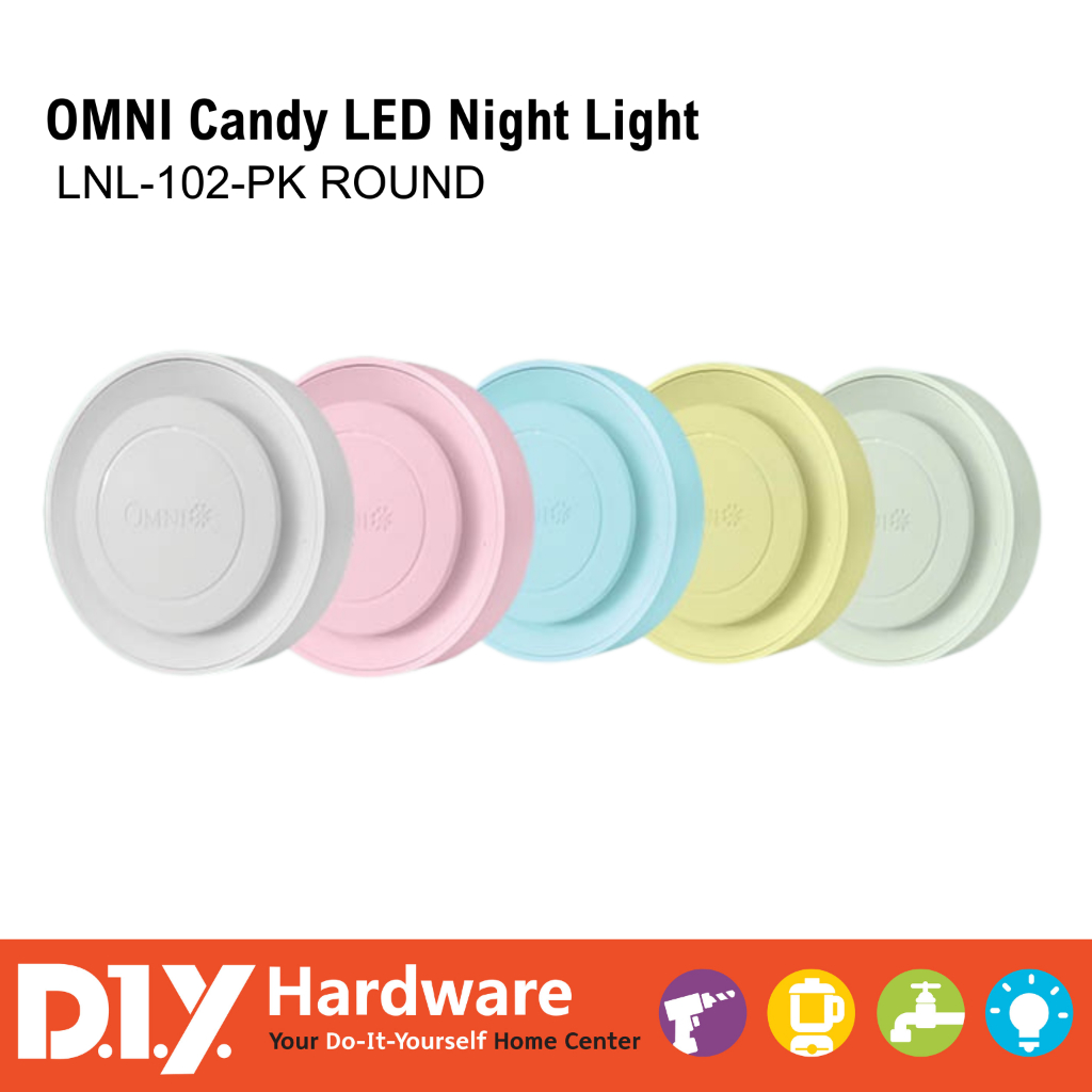OMNI Candy LED Night Light - LNL-102-PK ROUND | Shopee Philippines