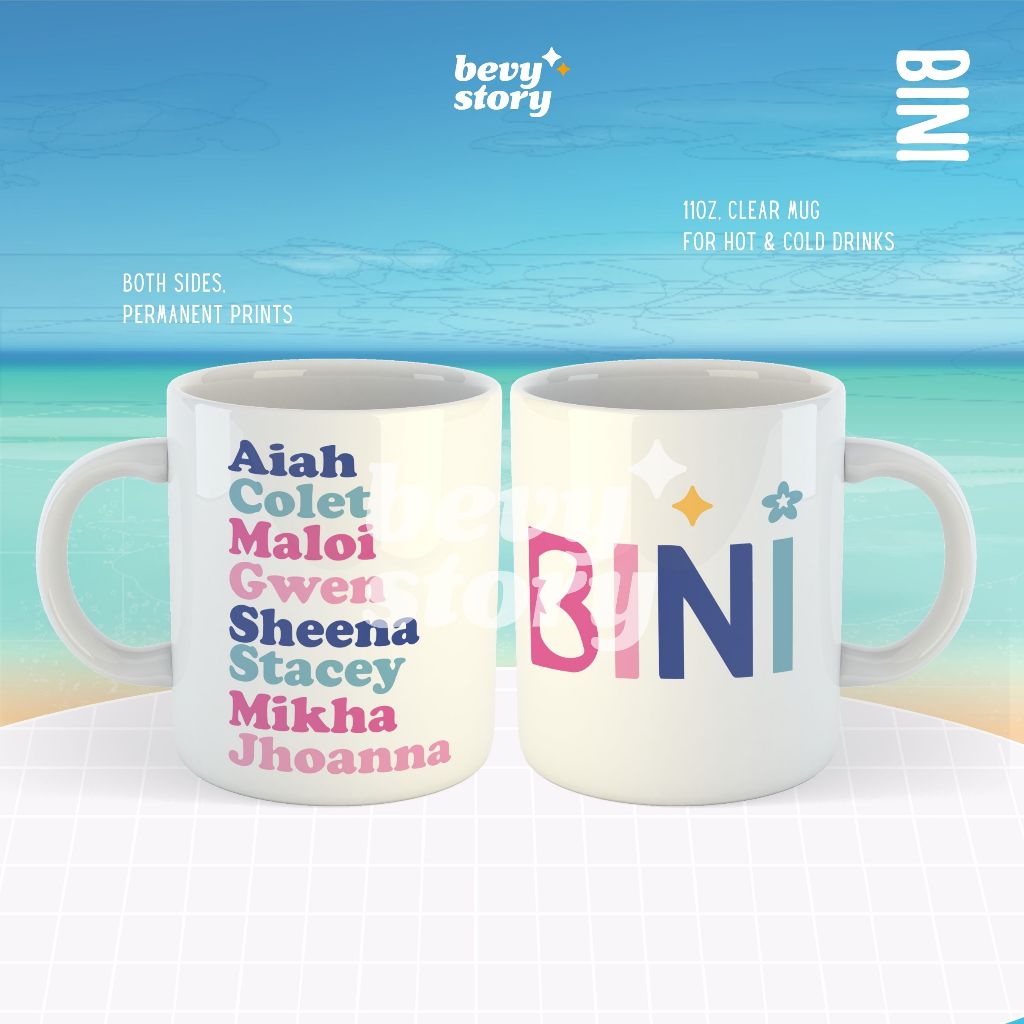 BevyStory | BINI Mugs Blooms Ppop Coffee Mugs Aesthetic Mugs Gift Ideas ...