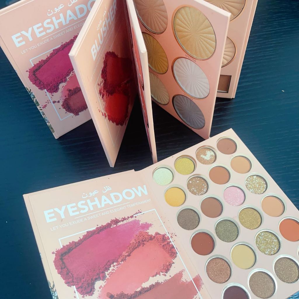 POA color board Professional make-up set eyeshadow blush highlight ...