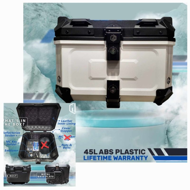 NIWRA F2 Raptor A2 Antares ABS HARD PLASTIC DUHAN HNJ MC Top Box ALLOY ...