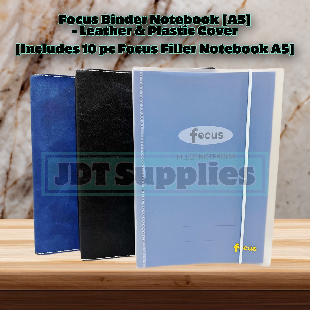 Focus Binder Notebook [A5] [Clear & Leather Cover] | Shopee Philippines