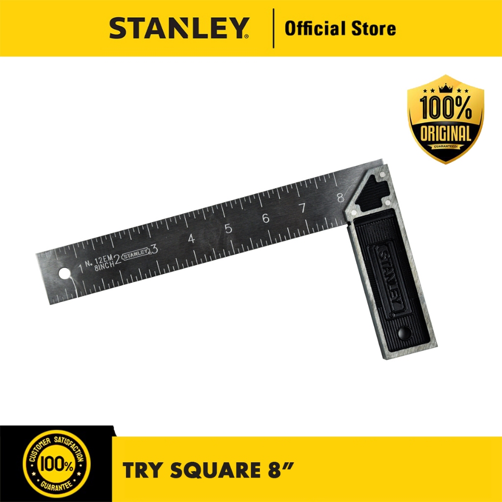 Stanley 46532-8 Try Square 8" | Shopee Philippines