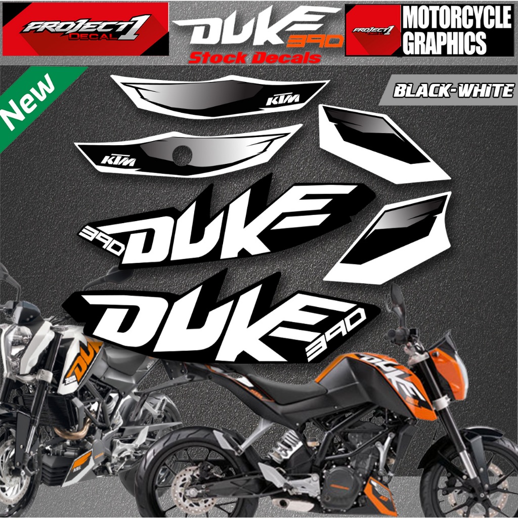 ktm duke v1 stock decals ( laminated ) | Shopee Philippines