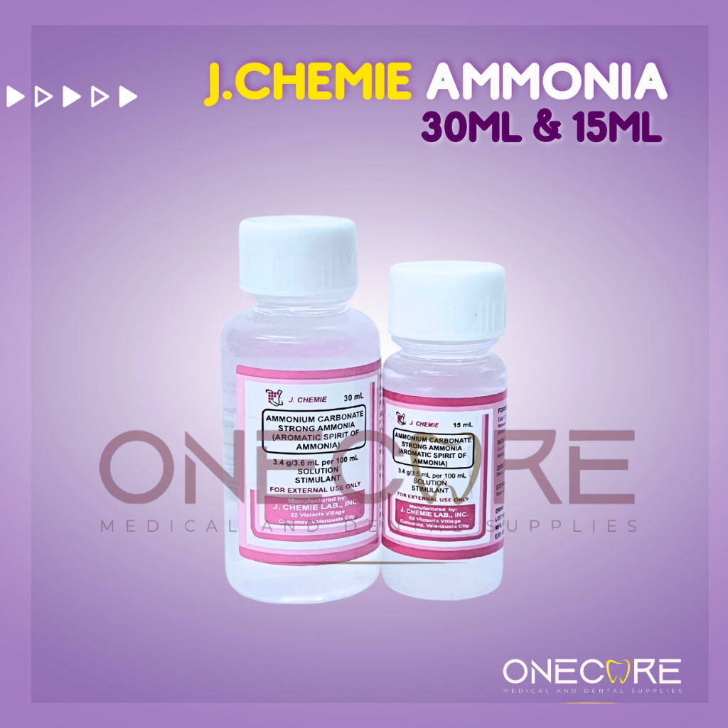 J.Chemie Spirit Of Ammonia (15ml and 30ml) SOLD PER BOTTLE!!! | Shopee ...