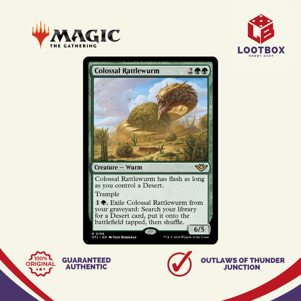 Magic the Gathering: Colossal Rattlewurm (Rare) - Outlaws of Thunder ...