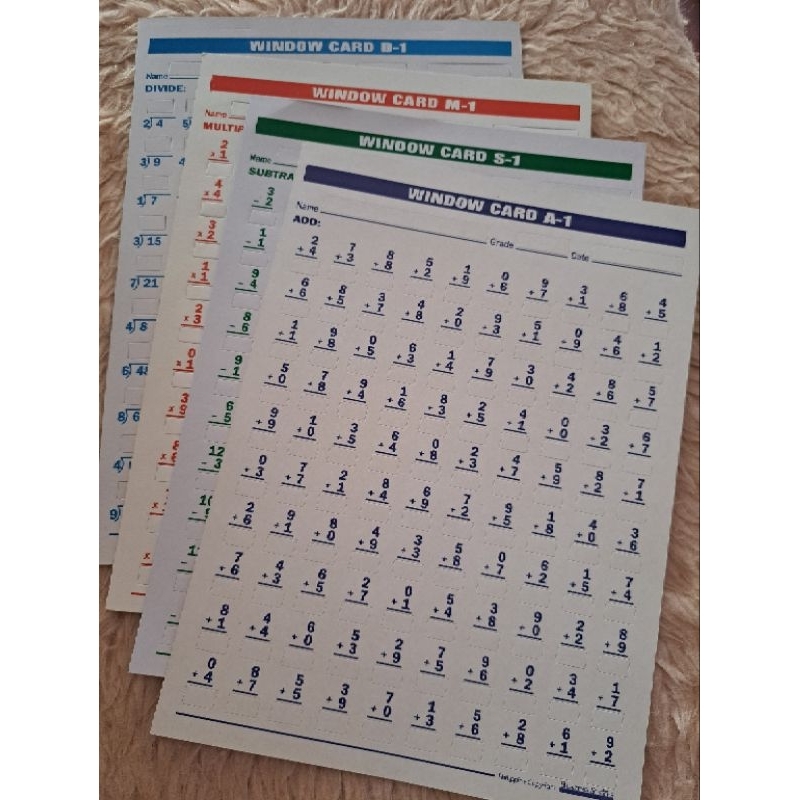 window card a1-a2, s1-s2, m1-m2, d1-d2 sold per piece | Shopee Philippines