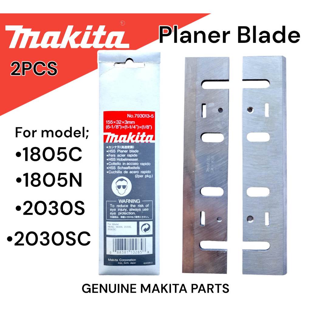 Original Makita Planer Blade for Electric Planer 1805C/1805N/2030S ...