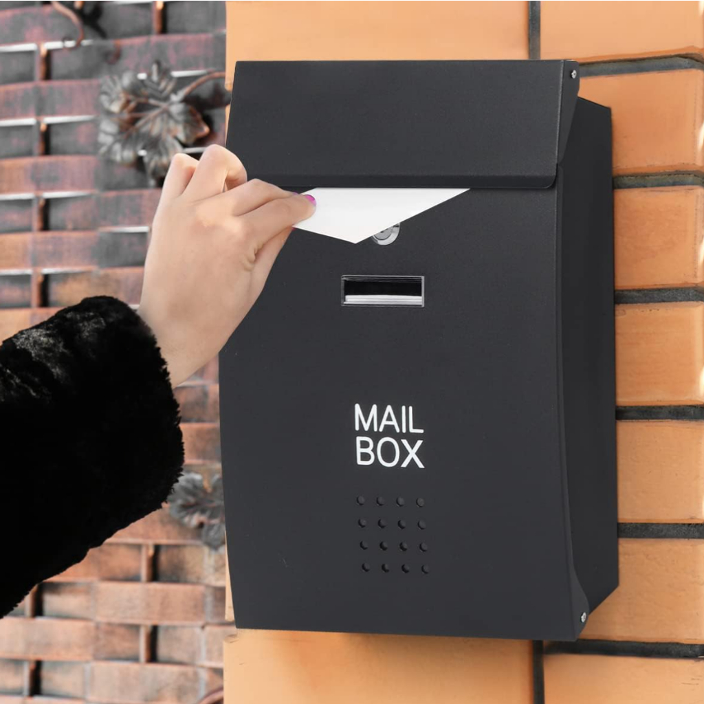 Manzan High Quality Stainless Letter Mailbox Post Box with Waterproof ...