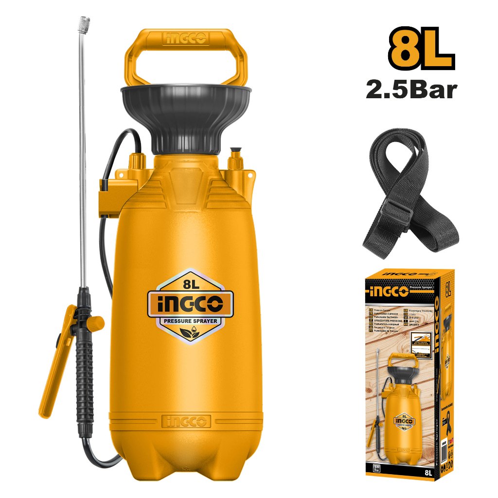 BUILDMATE Ingco 5L Water Sprayer Pressure Hand Pump Misting Spray ...