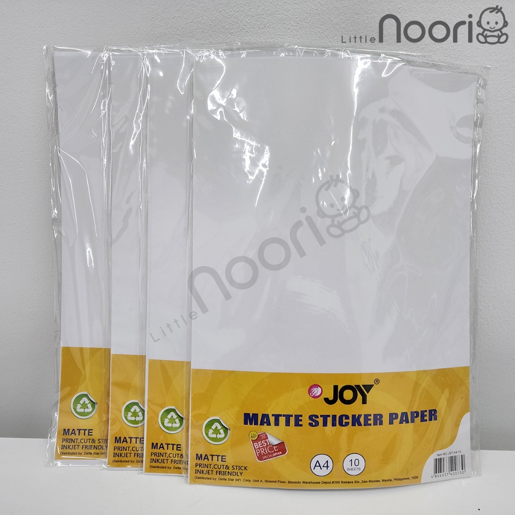 JOY STICKER PAPER A4 GLOSS MATTE | Shopee Philippines