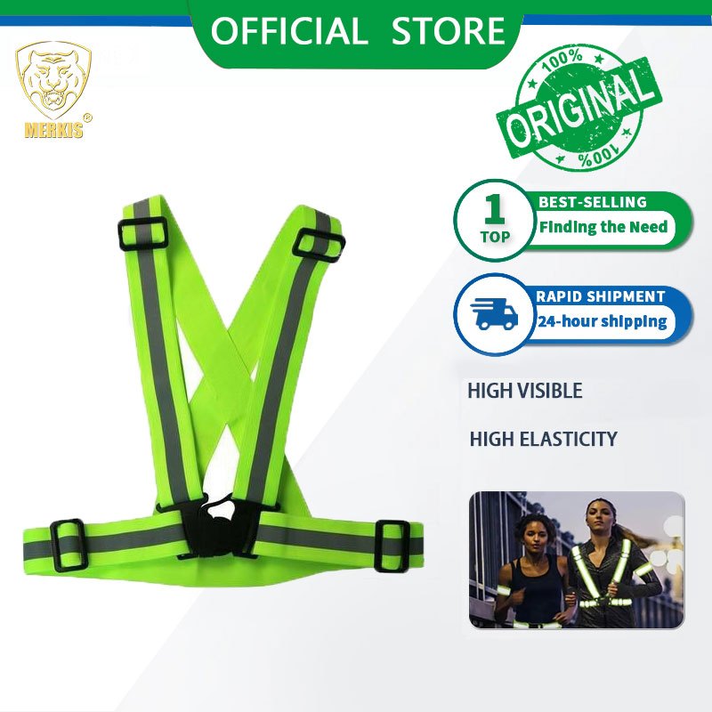 Reflective Vest High Visibility Reflectors For Motorcycle Adjustable ...