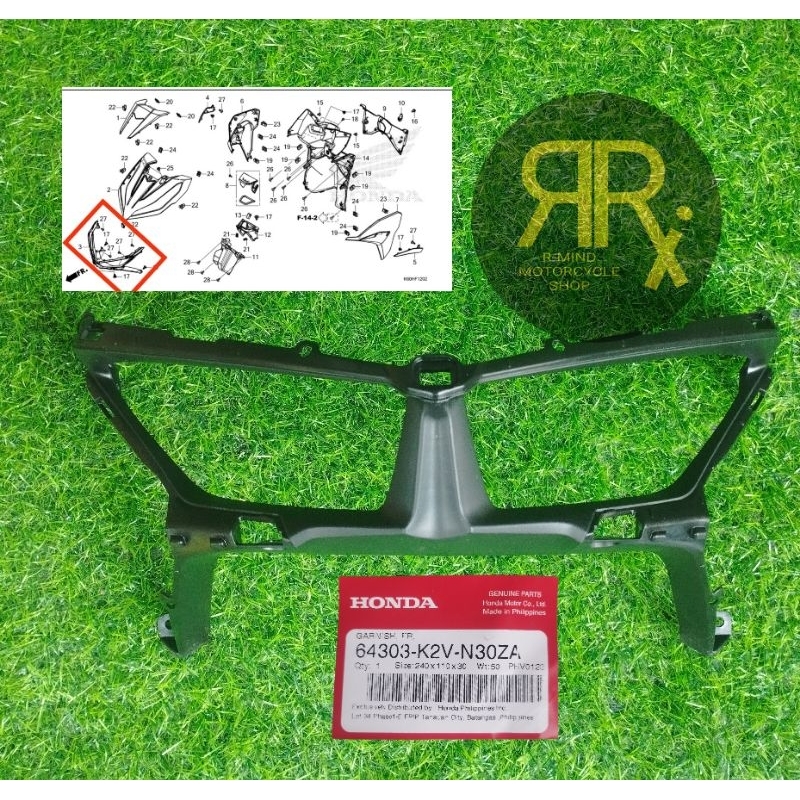 GENUINE GARNISH FRONT CLICK 125 V3 | Shopee Philippines