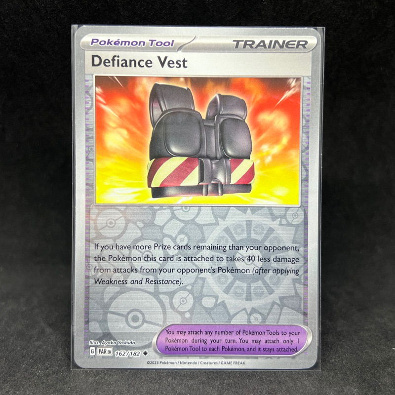 Pokemon TCG Defiance Vest 162/182 2023 Scarlet & Violet Paradox Rift ...