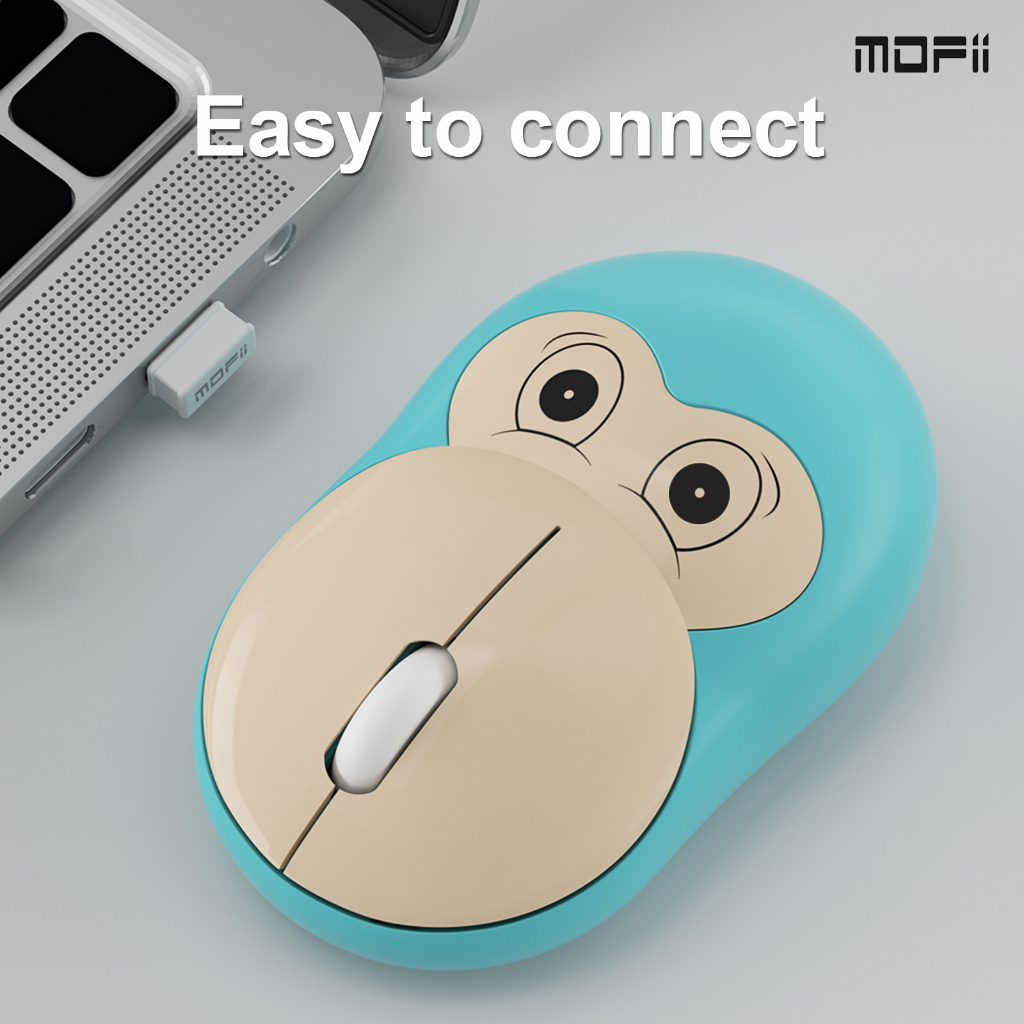 MOFii M7 Unique Monkey-face Wireless Mute Mouse Super Cute Personalized ...