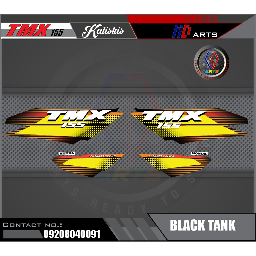 TMX 155 Decals "Kaliskis" : Customized Motorcycle Decals, Laminated, NO ...