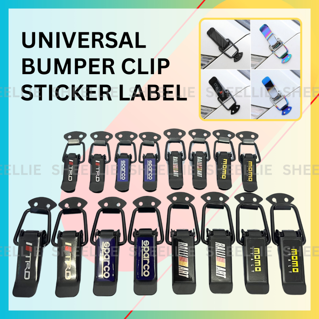 Universal COD Car Bumper Clip SPARCO and MOMO Sticker Labeled Car ...