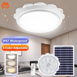 Solar Ceiling Light LED Solar Light Outdoor Waterproof IP67 Ceiling ...