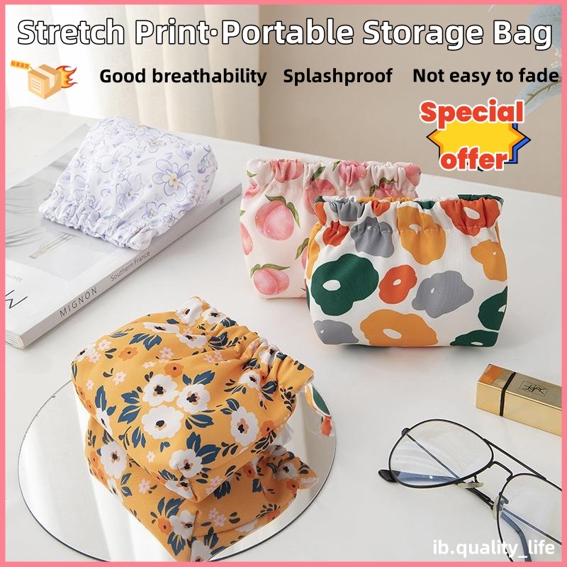 Mini Cartoon Shrapnel Printed Lipstick Bag Storage Bag Keys Coins ...