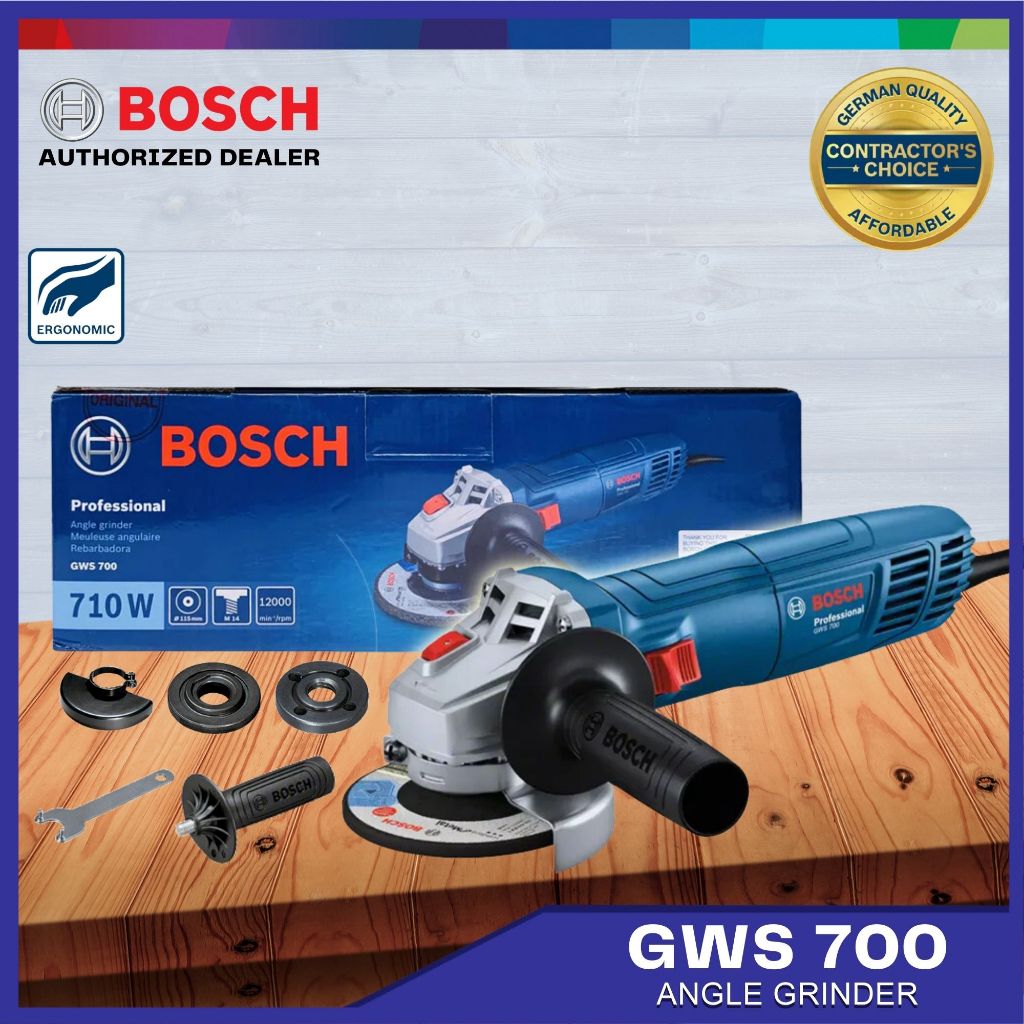 Bosch Angle Grinder GWS 700 4" 100mm Disc 710w. 06013A31K0 COC Power ...