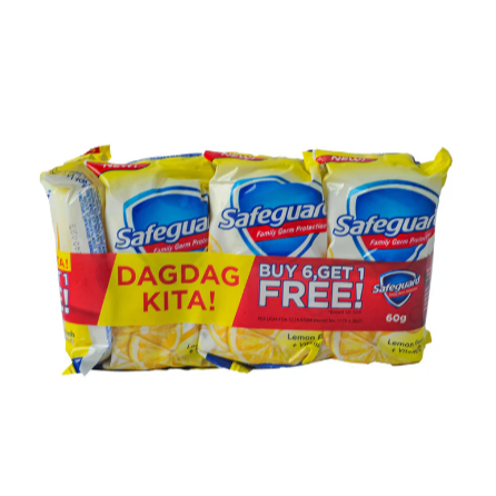 Safeguard Soap Lemon Yellow 55g (6+1) - 1 Bundle | Shopee Philippines