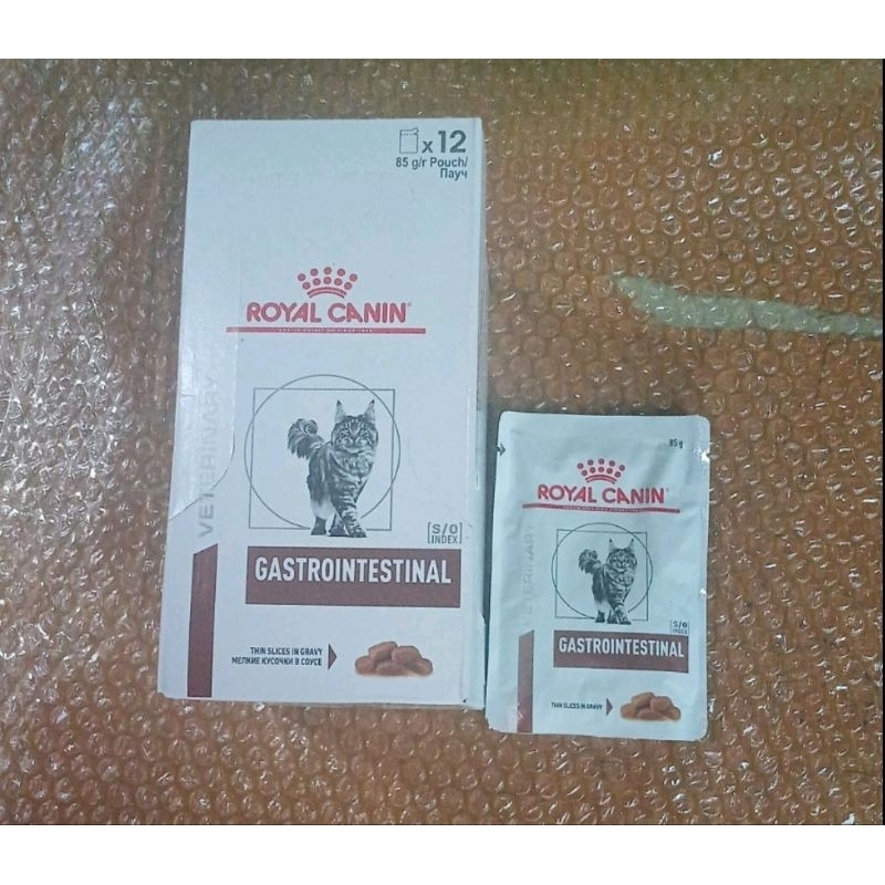 ROYAL CANIN GASTROINTESTINAL CAT POUCH 85GRAMS(12PIECES) | Shopee ...