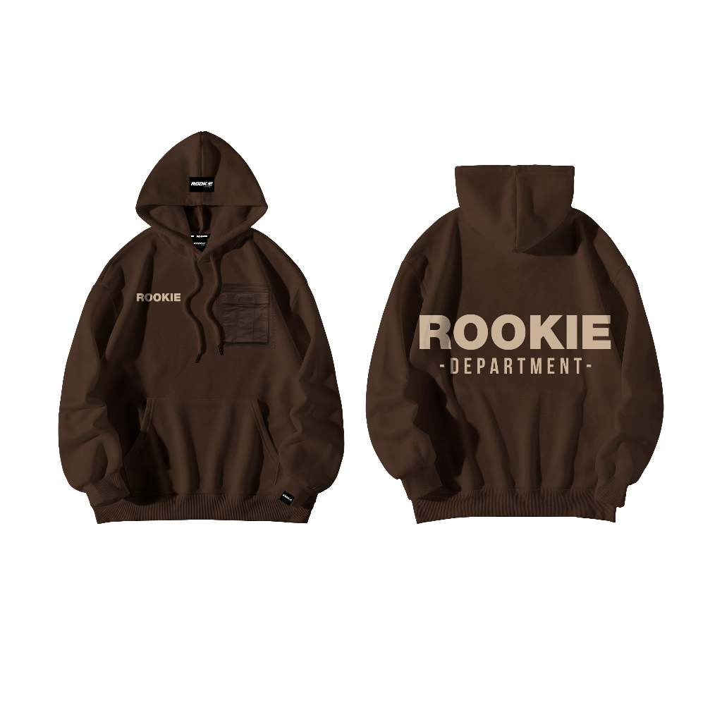 ALL LOCAL BRAND - ROOKIE - ESSENTIAL COLLECTION Pocket Hoodie (Choco ...