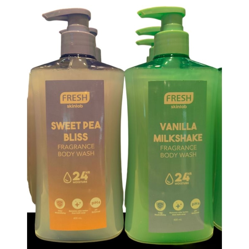 Fresh Skinlab Sweet Pea/Vanilla shake Fragrance Body Wash 400ml ...