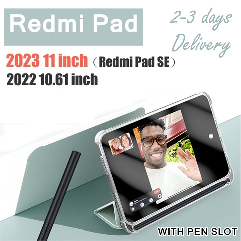 Redmi Pad 12.1 Pro 5G Case 10.61inch Acrylic Clear Back Soft TPU Flip ...