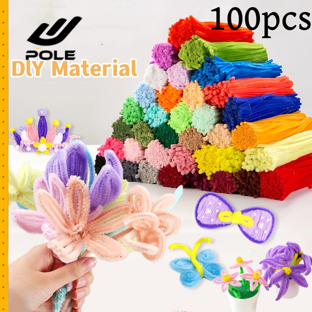 Fuzzy Wire Chenille Stems Diy Handicraft Product Production Bouquet ...