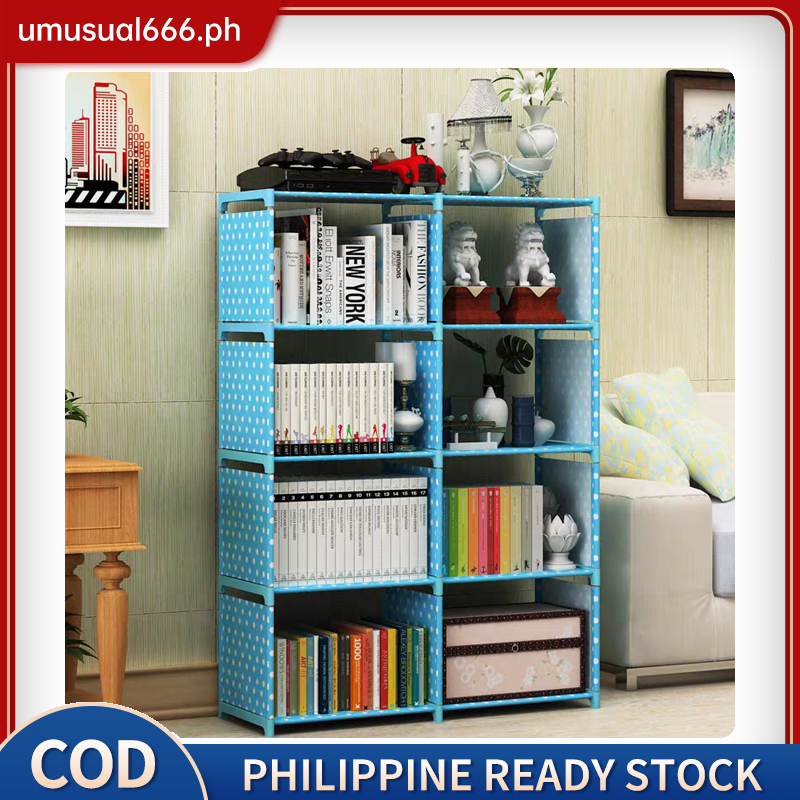 ️COD ️ 4-Tier Book Shelf Storey Simple Storage Rack Portable ...