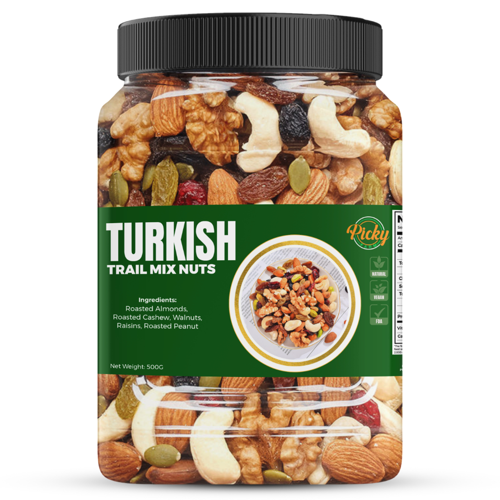 Picky Premium Turkish Trail Mix Nuts-Dried Fruits and Nuts | Shopee ...