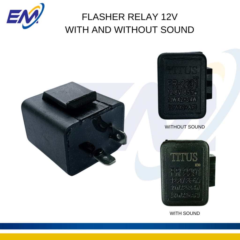 FLASHER RELAY 12V WITH AND WITHOUT SOUND | Shopee Philippines