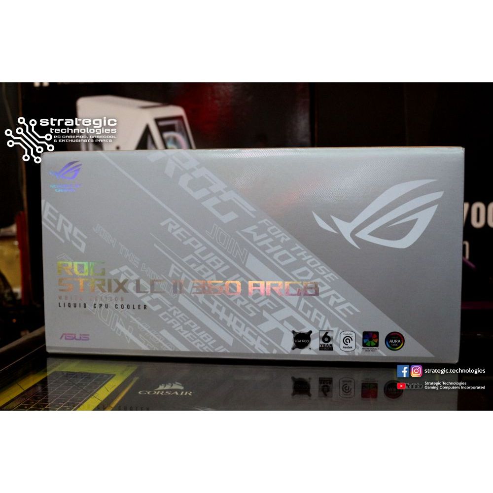 ASUS ROG Strix LC II 360 ARGB LGA1700 Support AIO Liquid Cooler - White ...