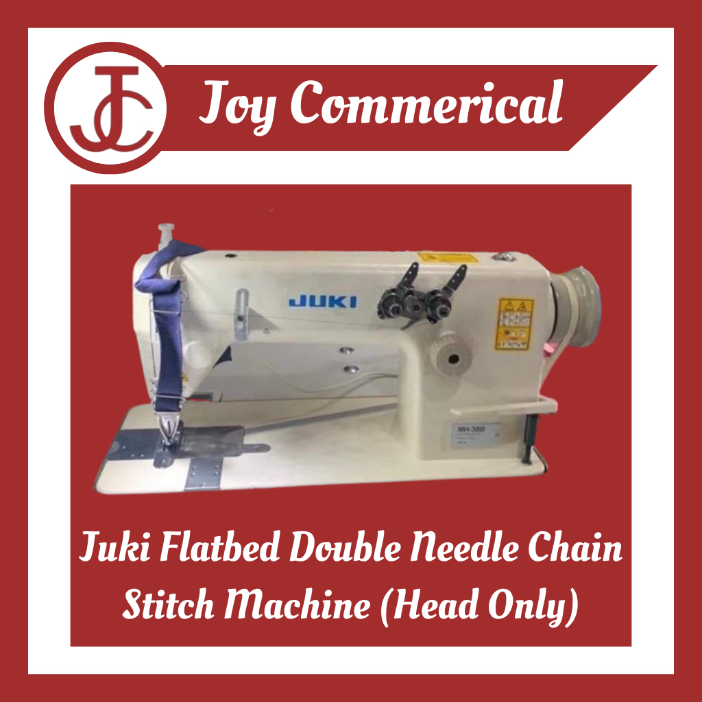 Juki Flatbed Double Needle Chain Stitch Machine MH-380 Brandnew & Semi ...