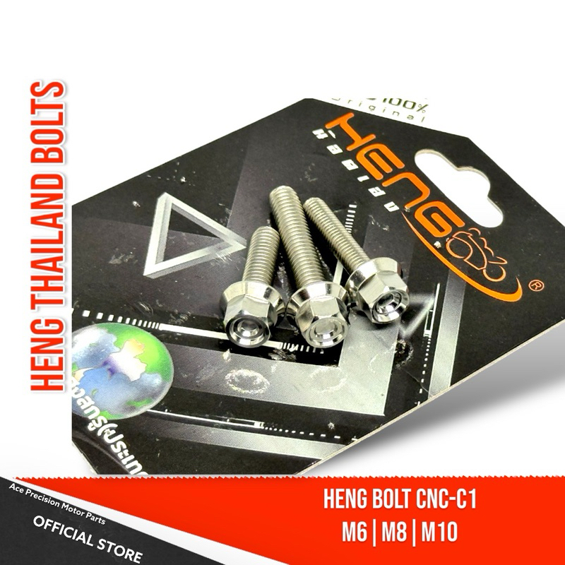 HENG BOLT FINE THREAD CNC-C1 M6 | M8 | M10 STAINLESS STEEL (Sold per ... HENG BOLT FINE THREAD CNC-C1 M6 | M8 | M10 STAINLESS STEEL (Sold per ...