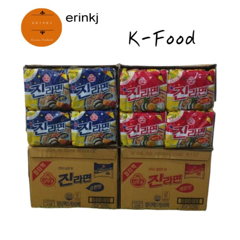 Ottogi Jin Ramen Spicy 1 box (40 pcs) | Shopee Philippines